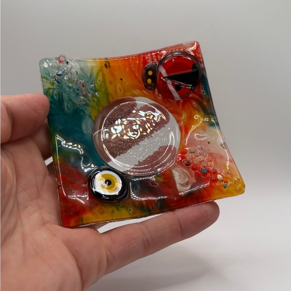 Accents | Ladybug Landscape Multicolored Ashtray Or Change Holder Size ...